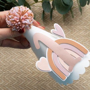 Boho Rainbow First Birthday Party Bundle for Girl Ready to Use Blush ...