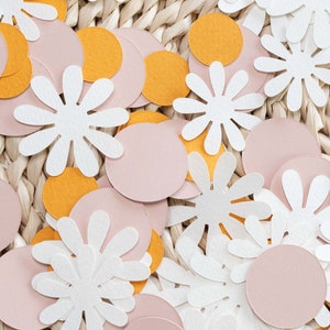 Daisy Confetti Table Decor Baby Shower Daisies or Groovy Babe Theme ...