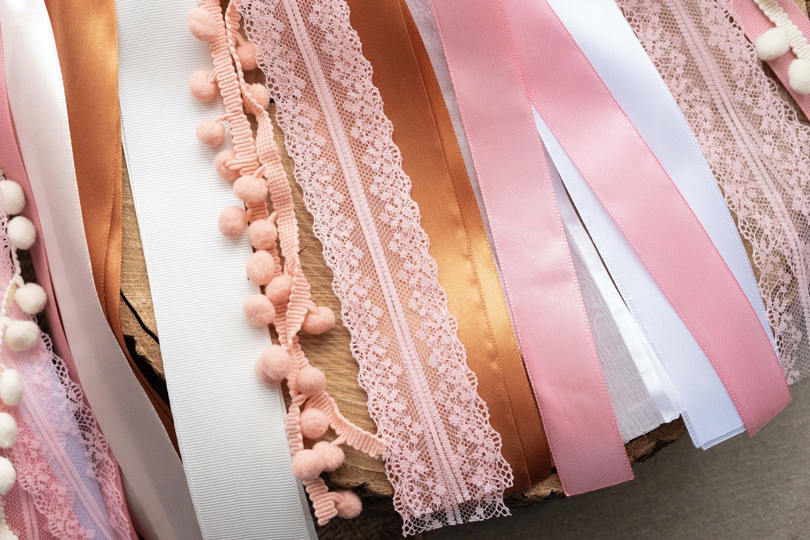 Boho Ribbon Garland With Fabric Tassel for Muted Baby Shower - Etsy