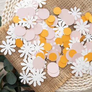 Daisy Confetti Table Decor Baby Shower Daisies or Groovy Babe Theme ...