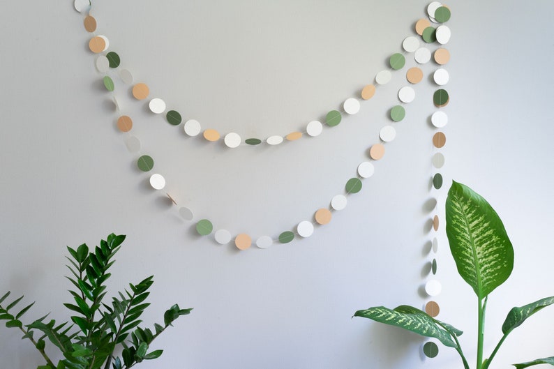 Greenery Garland Backdrop Rustic Woodland Paper Party Decor | Etsy