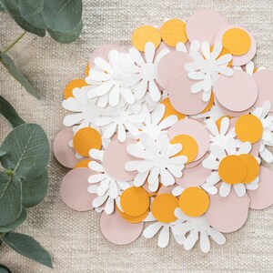 Daisy Confetti Table Decor Baby Shower Daisies or Groovy Babe Theme ...