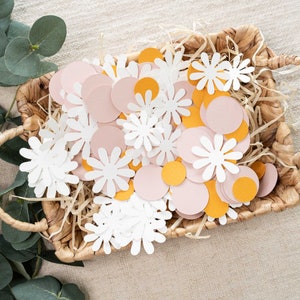 Daisy Confetti Table Decor Baby Shower Daisies or Groovy Babe Theme ...