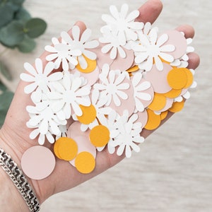 Daisy Confetti Table Decor Baby Shower Daisies or Groovy Babe Theme ...