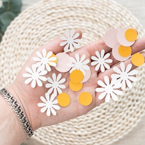 Daisy Confetti Table Decor Baby Shower Daisies or Groovy Babe Theme ...