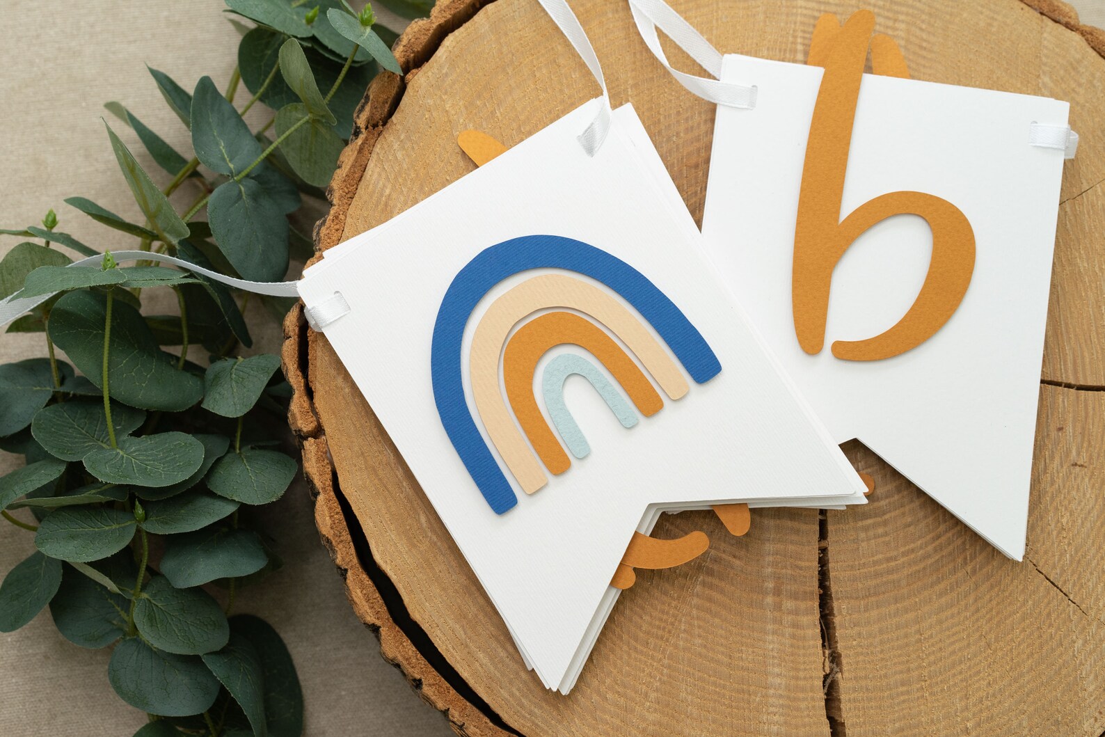 Boho Rainbow Happy Birthday Banner Personalized Party Sign - Etsy