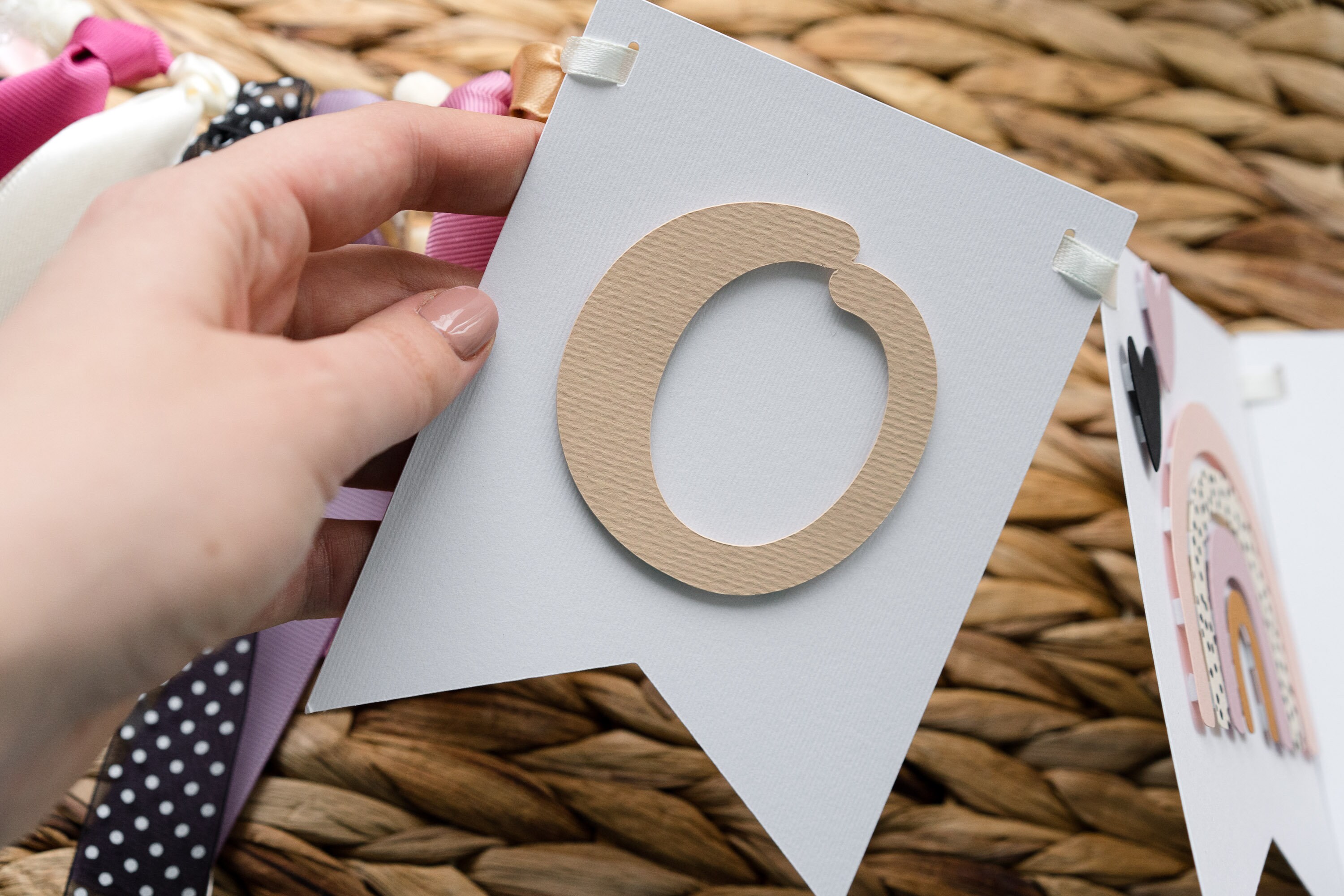 Boho Rainbow First Birthday ONE High Chair Banner Girl Party | Etsy