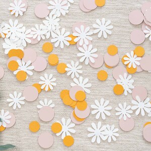 Daisy Confetti Table Decor Baby Shower Daisies or Groovy Babe Theme ...