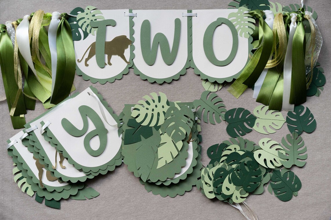 Jungle Party Bundle Safari Wild One First Birthday Package Lion the ...