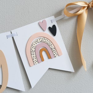 Boho Rainbow Birthday Banner Baby Girl 1st Party Decor - Etsy