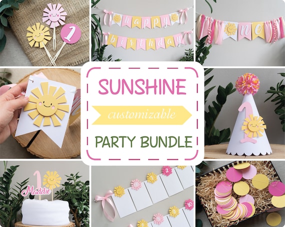 You Are My Sunshine Party Pack 12pcs Sunshine Party Favor Bags Boho