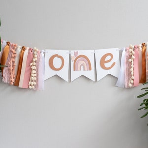 Boho Rainbow Monthly Photo Banner for 1st Birthday Girl to Hang First ...