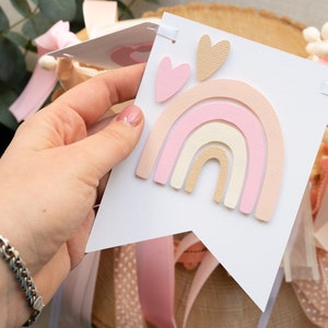 Boho Rainbow ONE Banner High Chair First Birthday Decor Girl Baby Pink ...