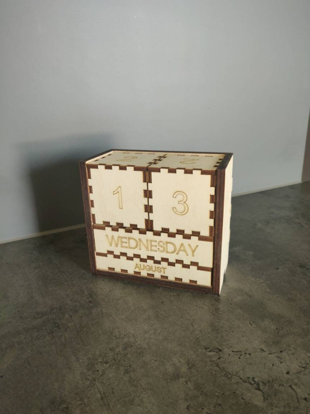 Calendar Cubes Laser Cut File Svgdxfailightburn Instant Download - Etsy