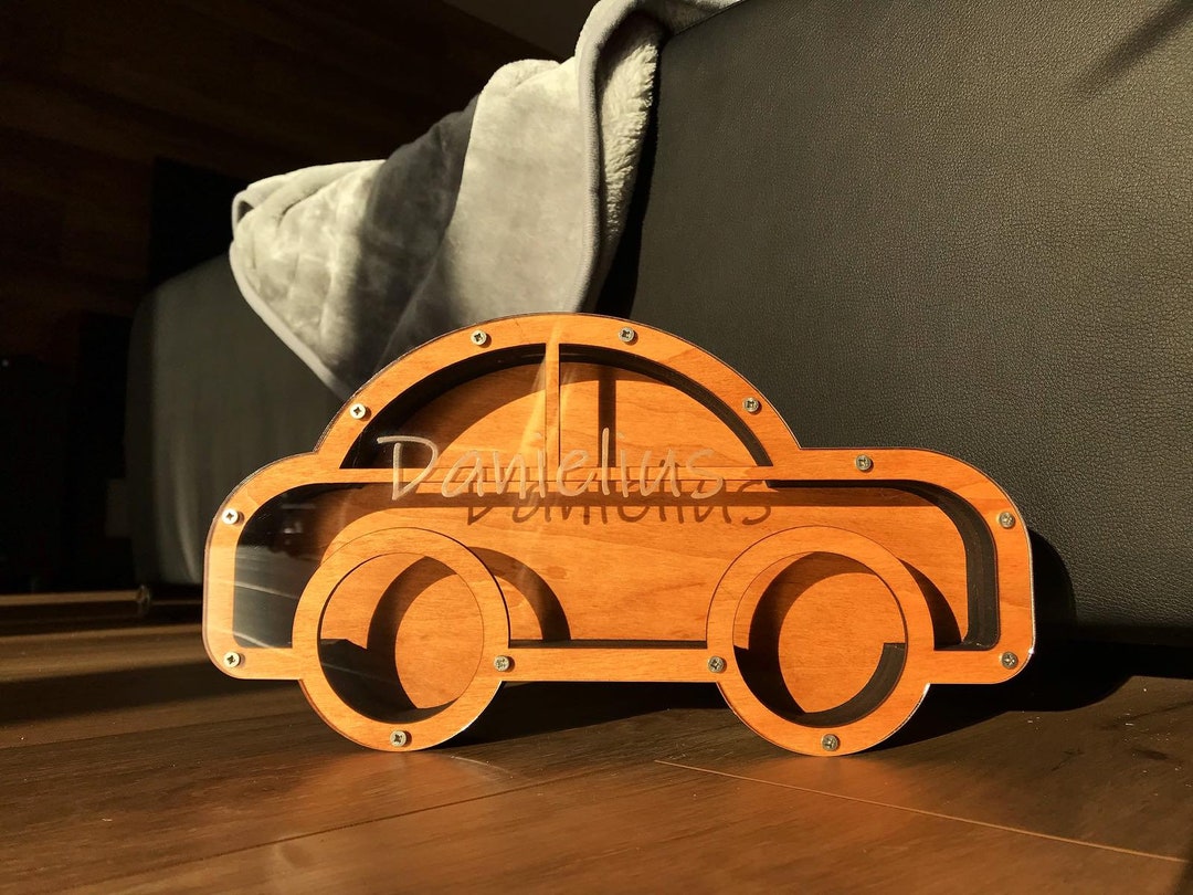 Piggy Bank CAR Kids Laser Cut File - Svg+dxf+ai+lightburn - Instant ...