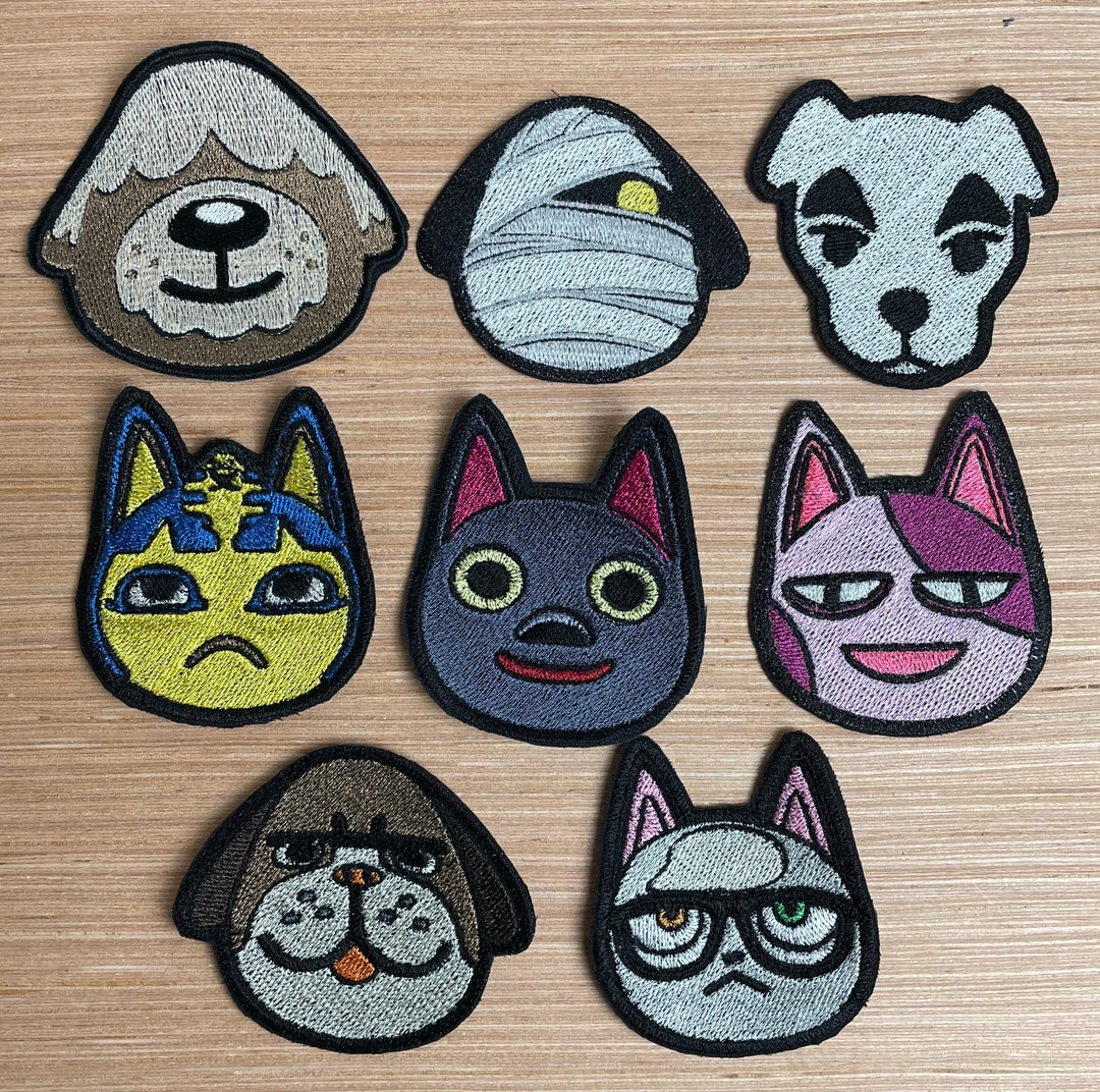 Animal Crossing Villager, Character, Iron on Patch, Shep, Lucky, K.K ...