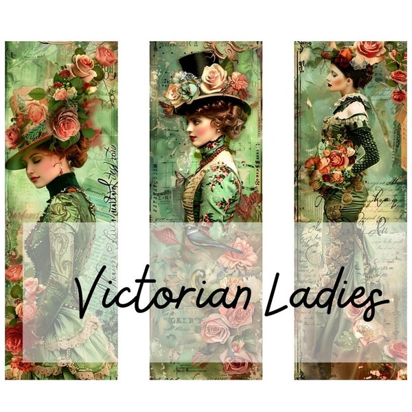 Victorian Bookmarks - Etsy