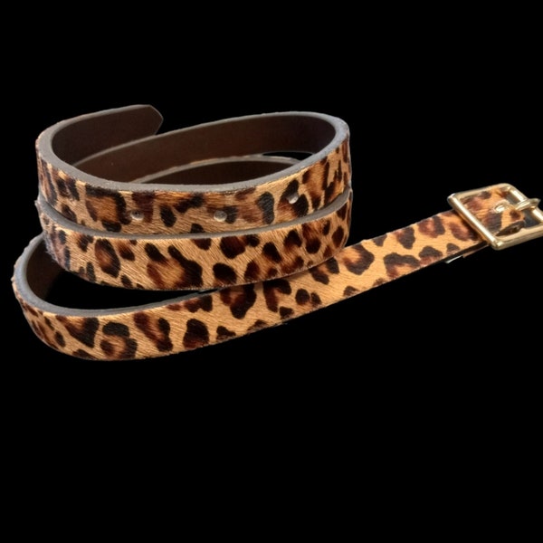 Leopard Print Belt - Etsy