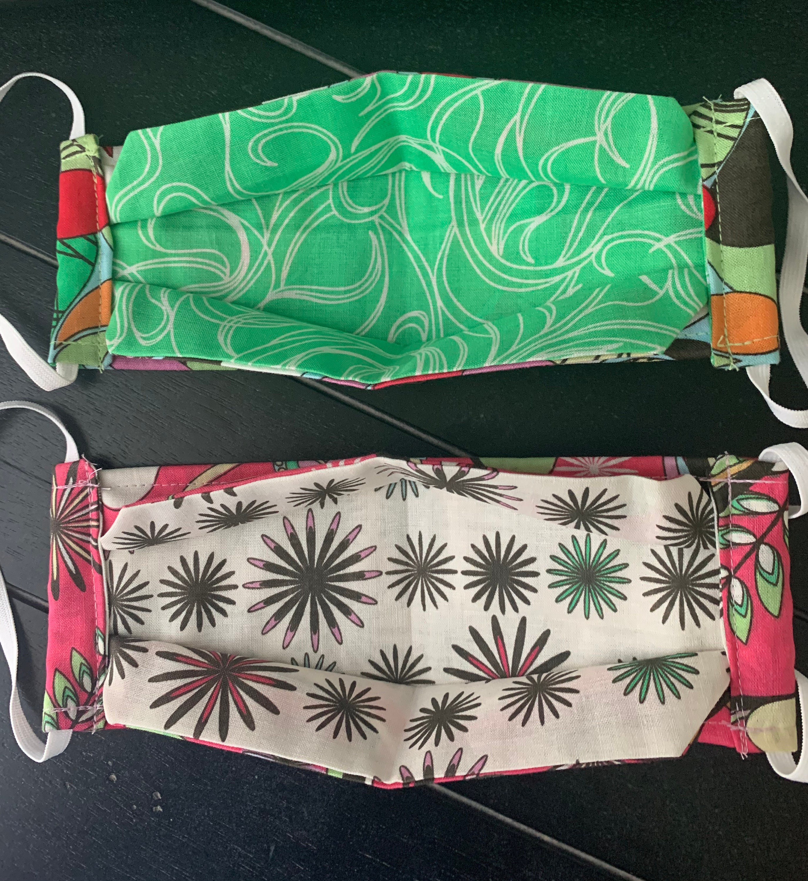 Origami 3D Face Masks With 3 Layers / Set of 2, Retro - Etsy