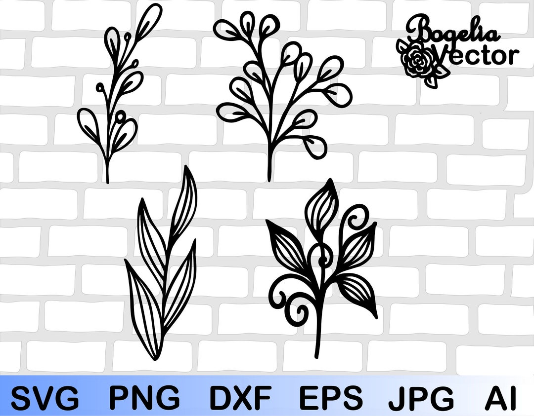 Leaves Svg File Bundle, Leaves Cut File, Leaf Svg, Leaf Cut File, Plant ...