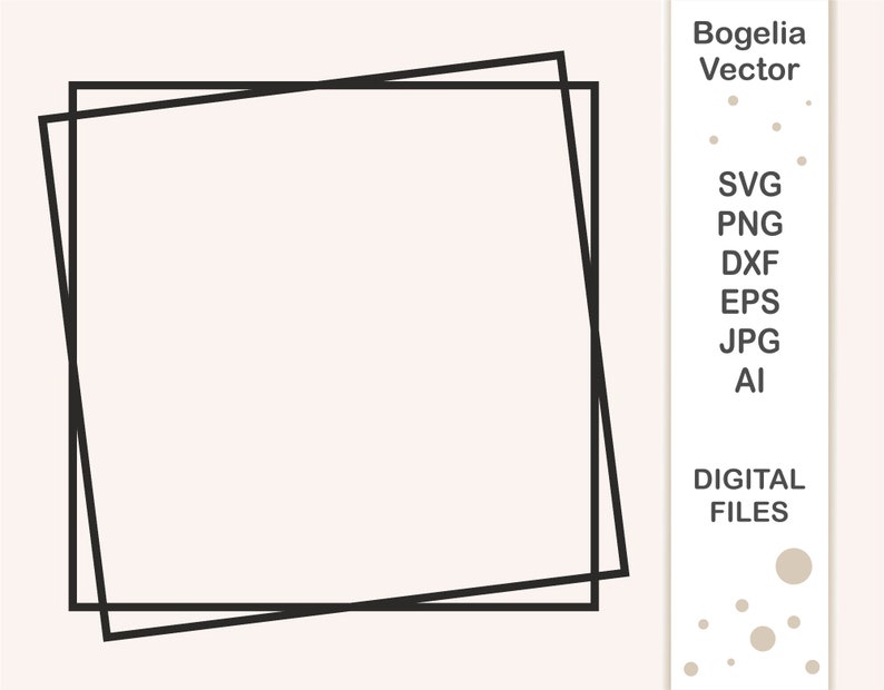 Square Frame Svg Square Frame Cut File Frame Monogram - Etsy