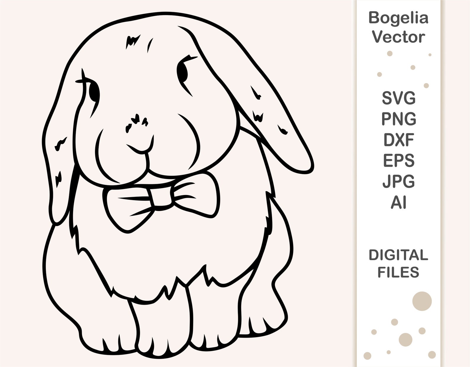 Bunny Svg Bunny Cut File Cute Bunny Svg Cute Svg for - Etsy