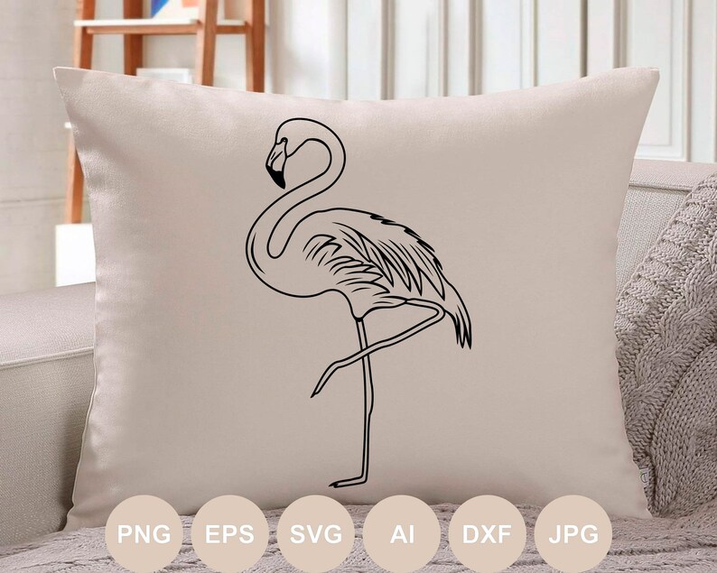 Flamingo Svg File Flamingo Cut File Animal Svg Beach - Etsy