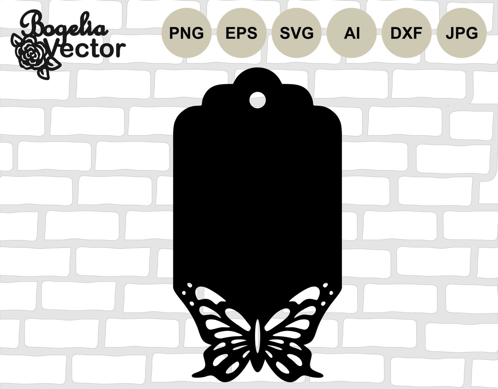 Tags Svg File Bundle Butterfly Svg Butterfly Cut File | Etsy