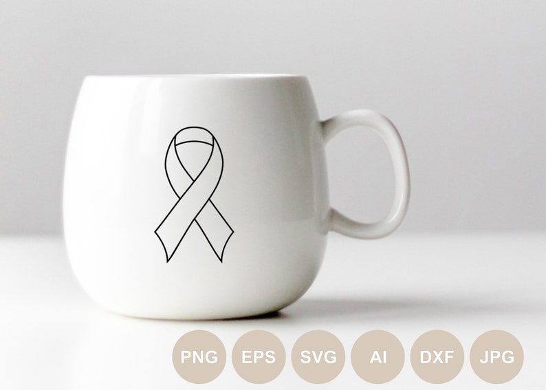 Awareness Ribbon Svg Awareness Ribbon Cut File Breast Cancer - Etsy