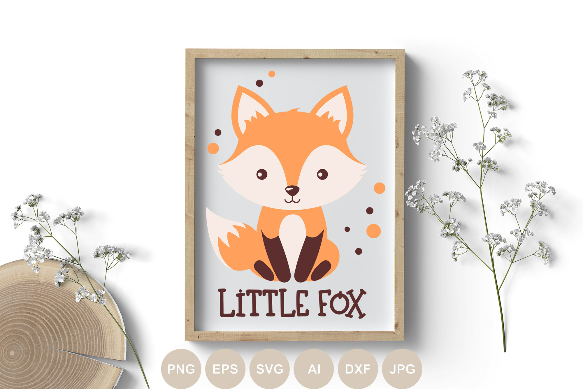 Little Fox Svg Cut File, Cute Baby Fox Svg, Woodland Animal Svg, Cute ...