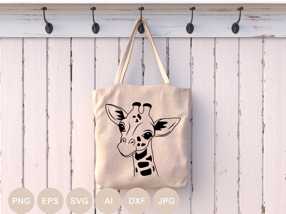 Giraffe Svg File, Giraffe Cut File, Animal Svg, Giraffe Face, Safari ...