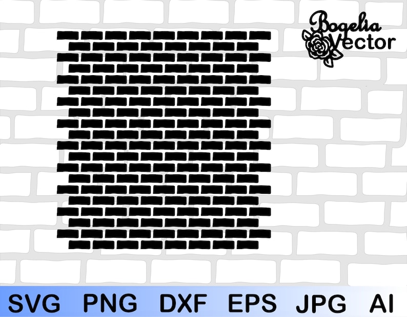 Brick Svg Cut File Stencil Template Svg Pattern Brick Wall - Etsy