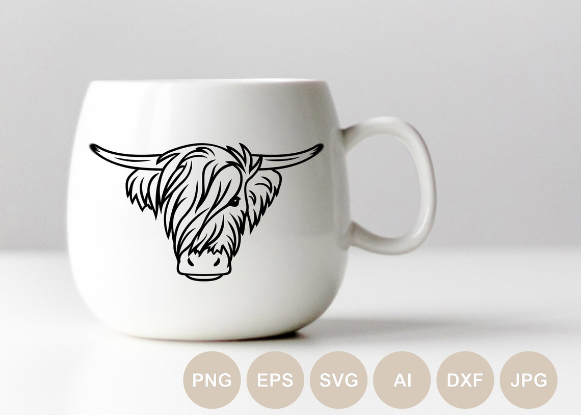 Highland Cow Svg Cow Svg Cow Cut Files Scottish Highland - Etsy Canada