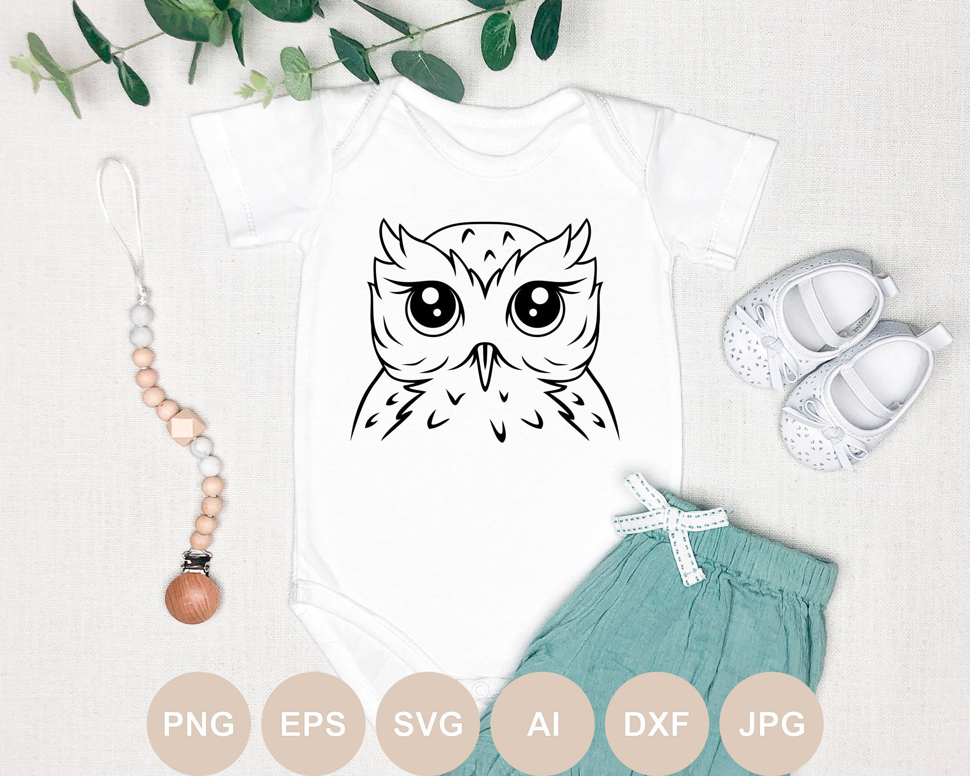 Owl Svg File Owl Cut File Cute Owl Animal Svg Vector - Etsy