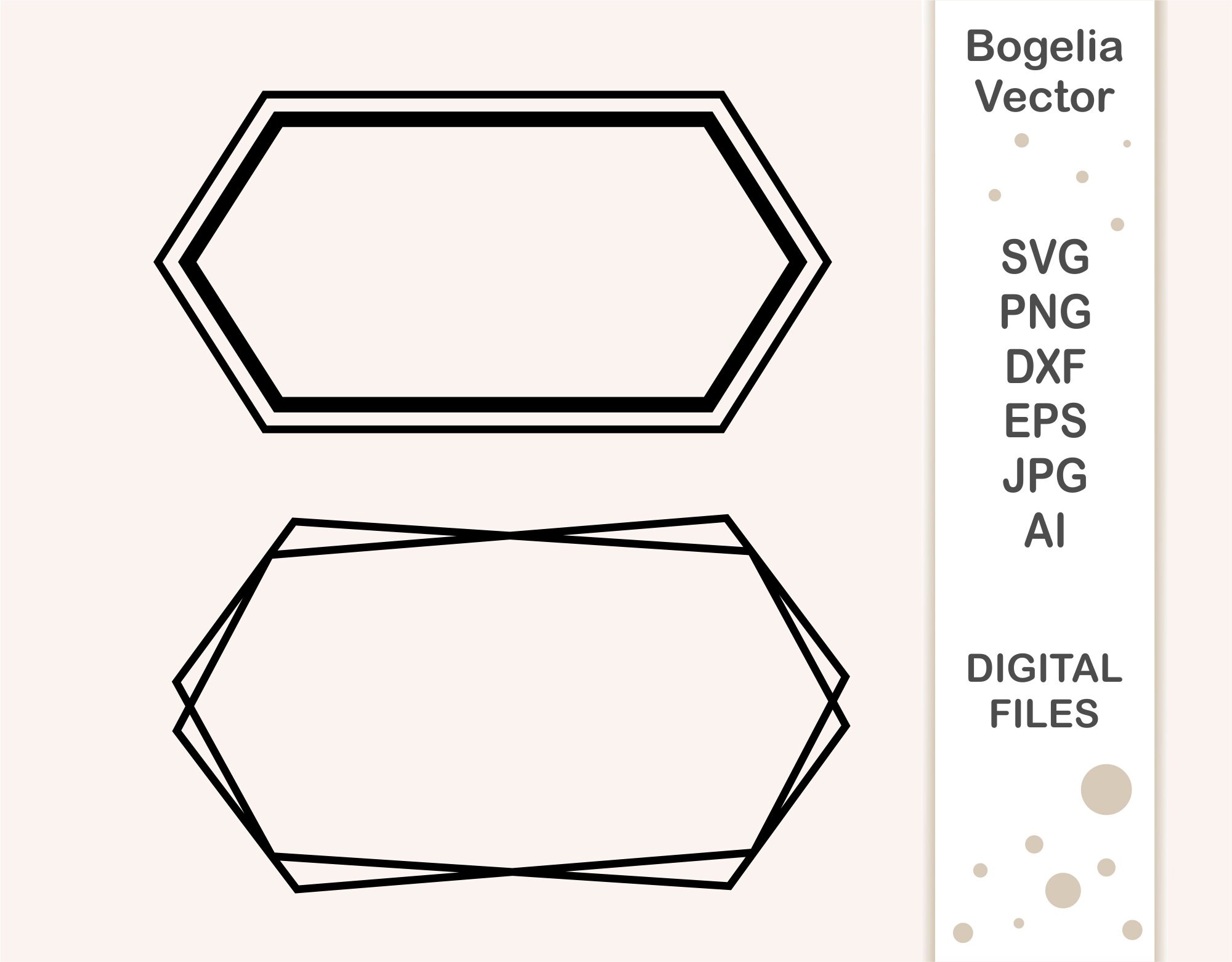 Frame Svg Frame Cut Files Double Frame Svg for Shirts - Etsy