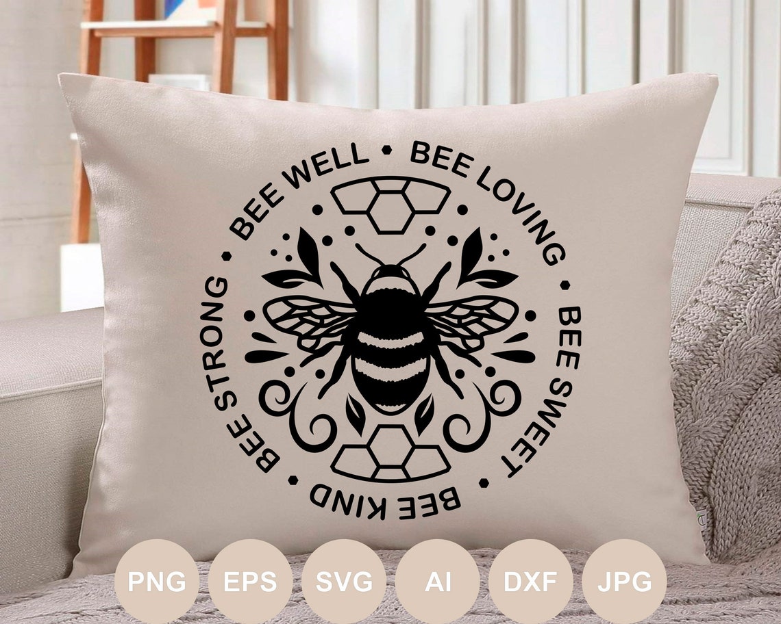 Bee Svg Bee Cut File Bee Kind Svg Bee Loving Bee Strong - Etsy