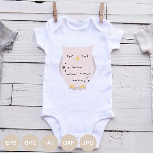 Owl Svg, Layered Svg Cut File, Cute Owl Svg, Owl Clipart, Baby Girl Svg ...