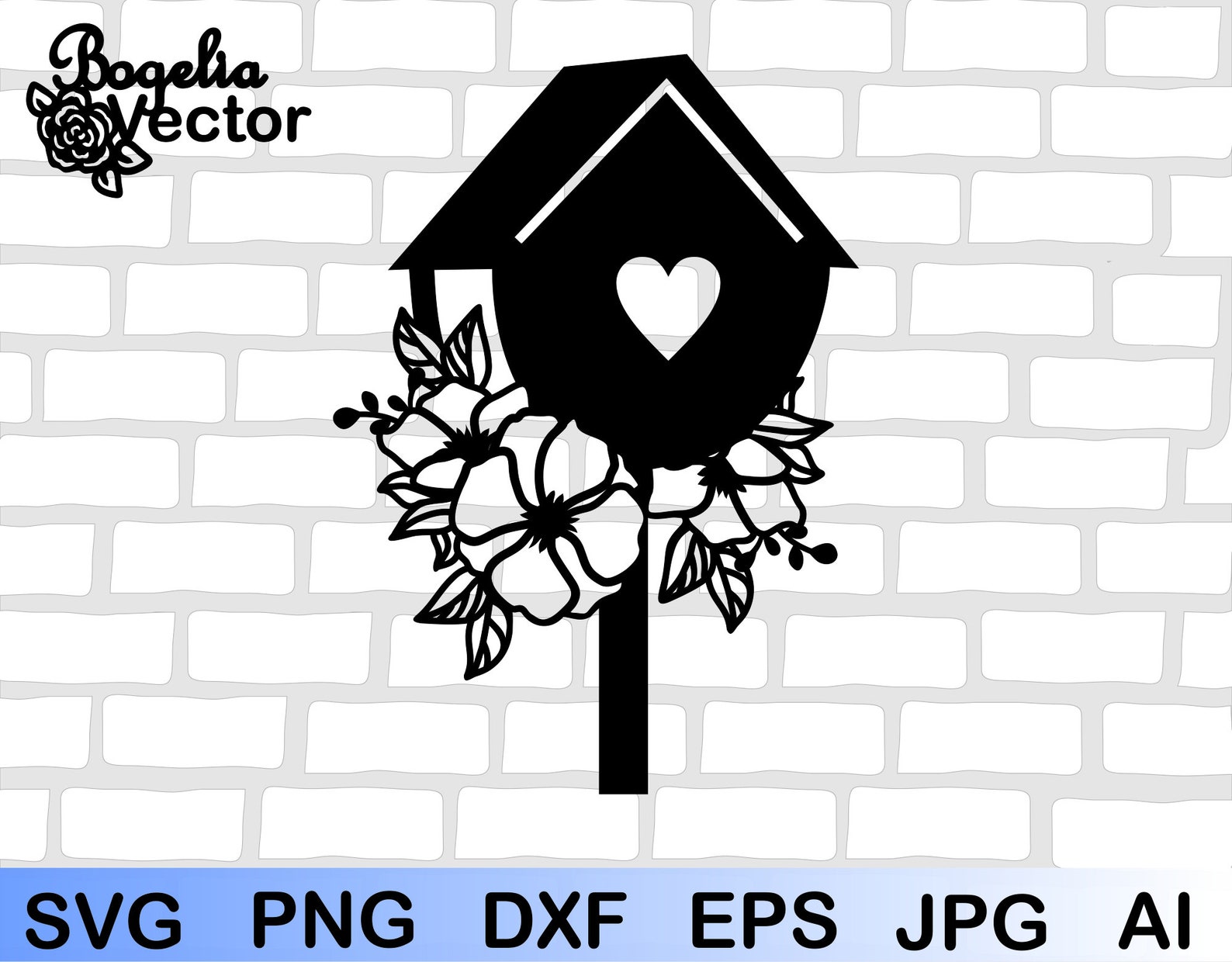 Birdhouse Svg Birdhouse Cut File Floral Birdhouse Svg - Etsy