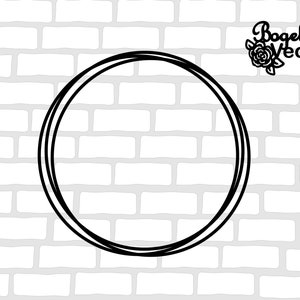 Circle Frame Svg, Monogram Frame Svg, Round Frame Svg, Wedding Frame ...