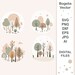 Cute Tree Bundle Svg, Cut File, Layered Svg, Cute Tree Svg, Forest Baby ...