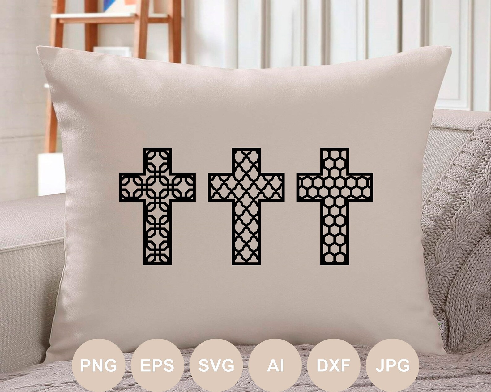 Cross Svg Cut Files Cross Layered Dxf Laser Cut Files | Etsy