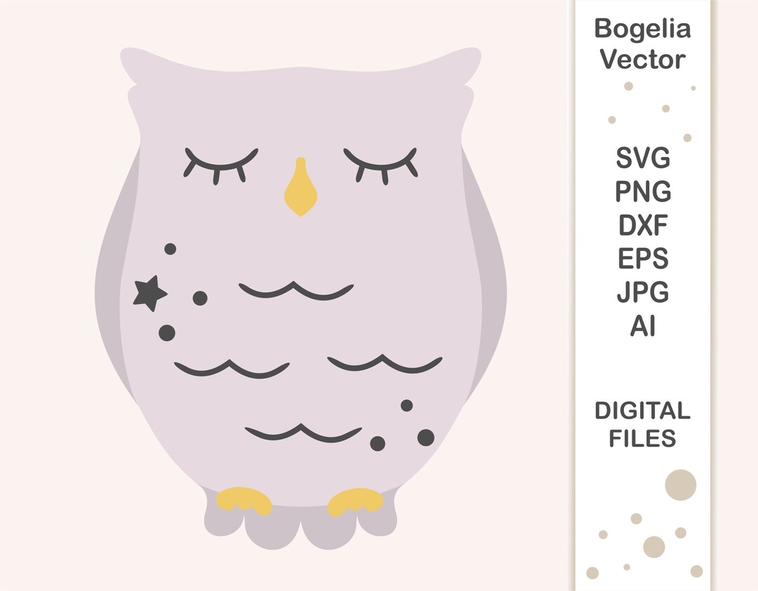 Owl Svg, Layered Svg Cut File, Cute Owl Svg, Owl Clipart, Baby Girl Svg ...
