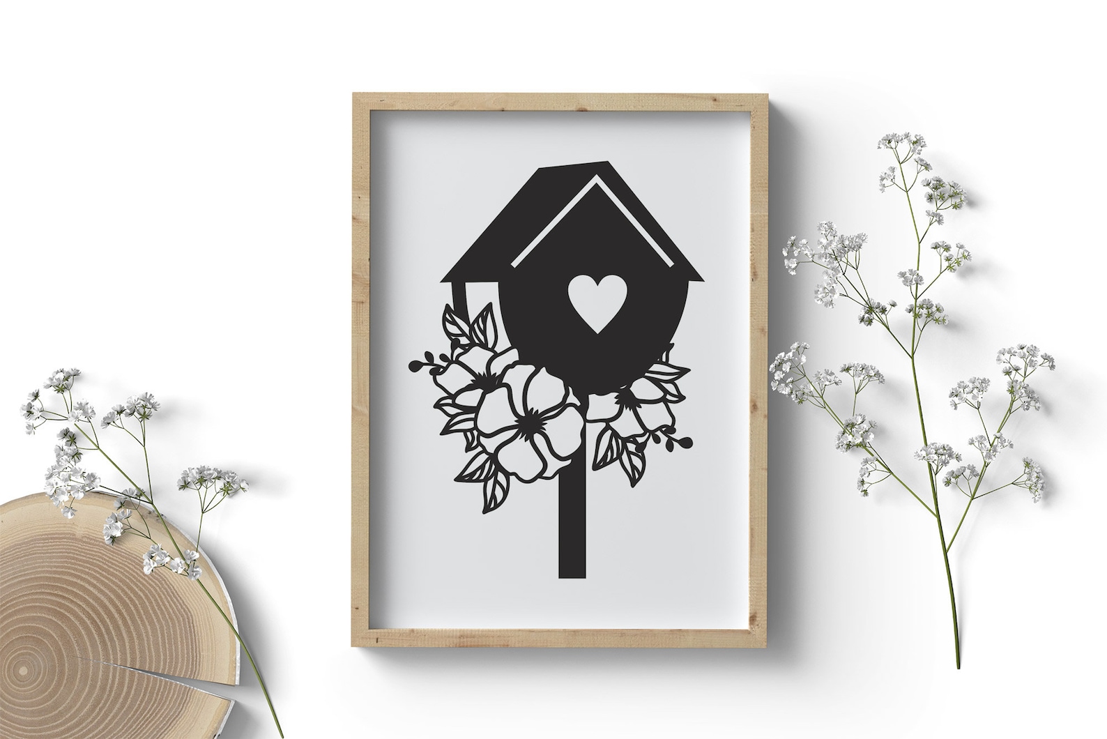 Birdhouse Svg Birdhouse Cut File Floral Birdhouse Svg - Etsy