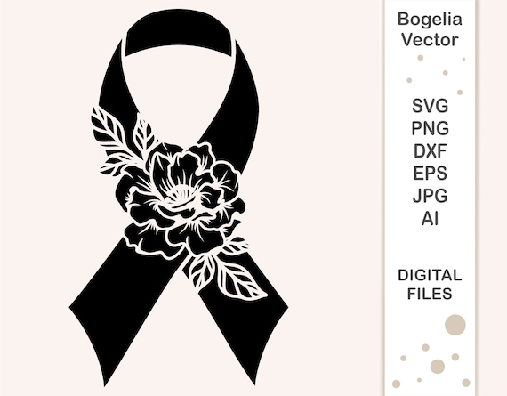 Awareness Ribbon Svg Breast Cancer Ribbon Svg Cut File - Etsy