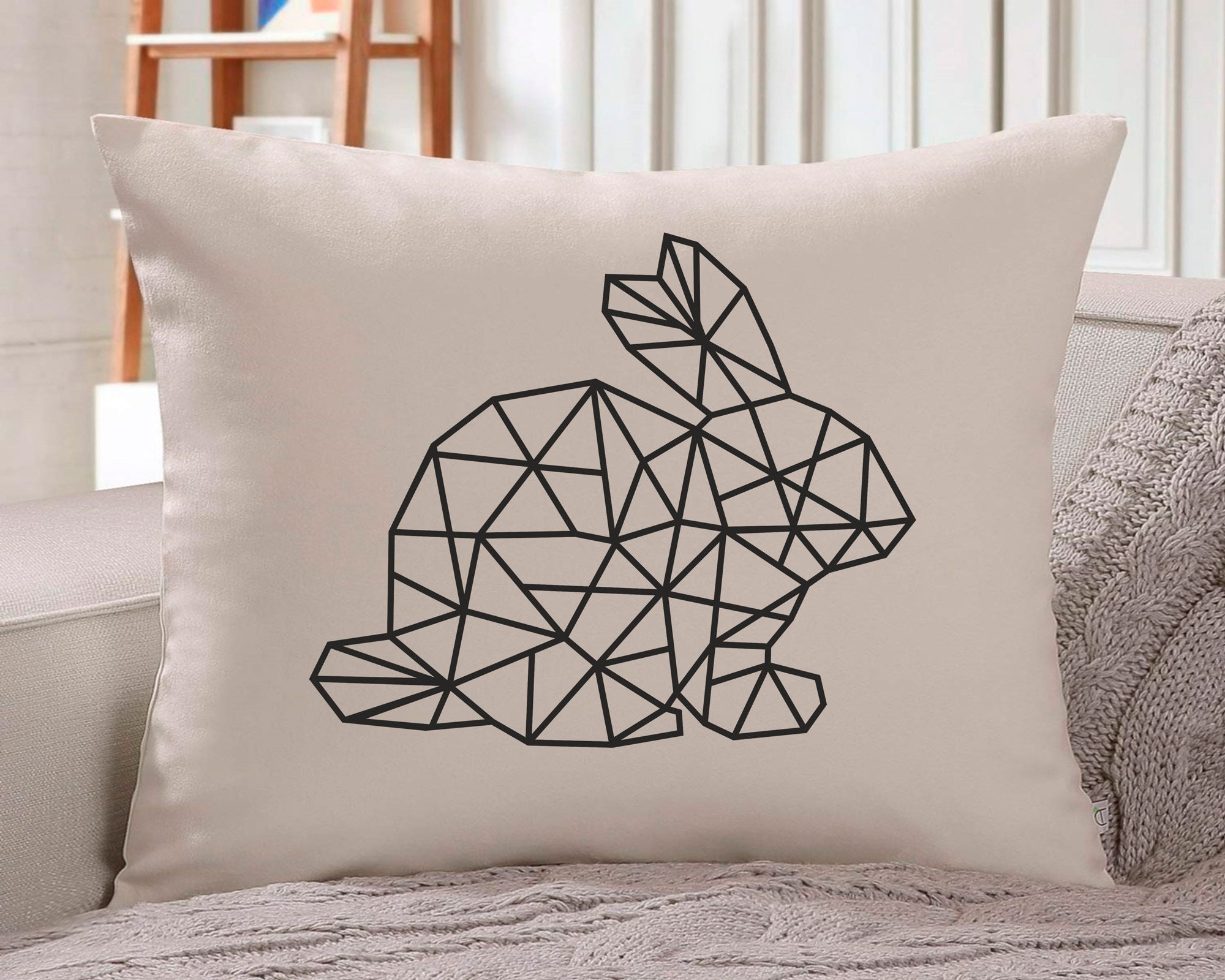 Geometrische Tier Druck Polygon Bunny Svg Diamant Bunny Svg | Etsy