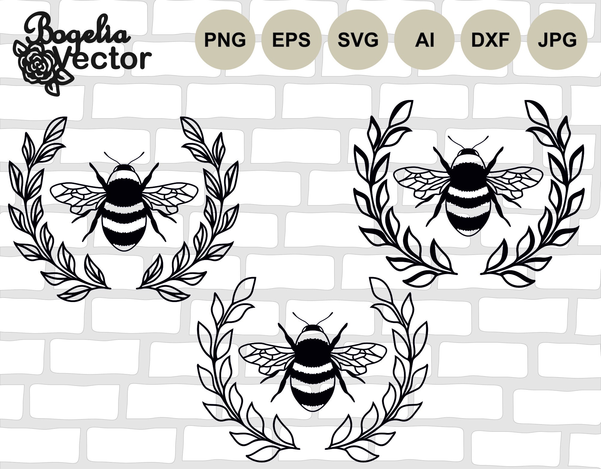 Bee png Bee Clipart Honeycomb SVG Bee Frames SVG Double Frame svg ...
