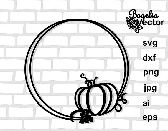 Pumpkin Svg File Pumpkin Frame Svg Pumpkin Cut File Fall - Etsy