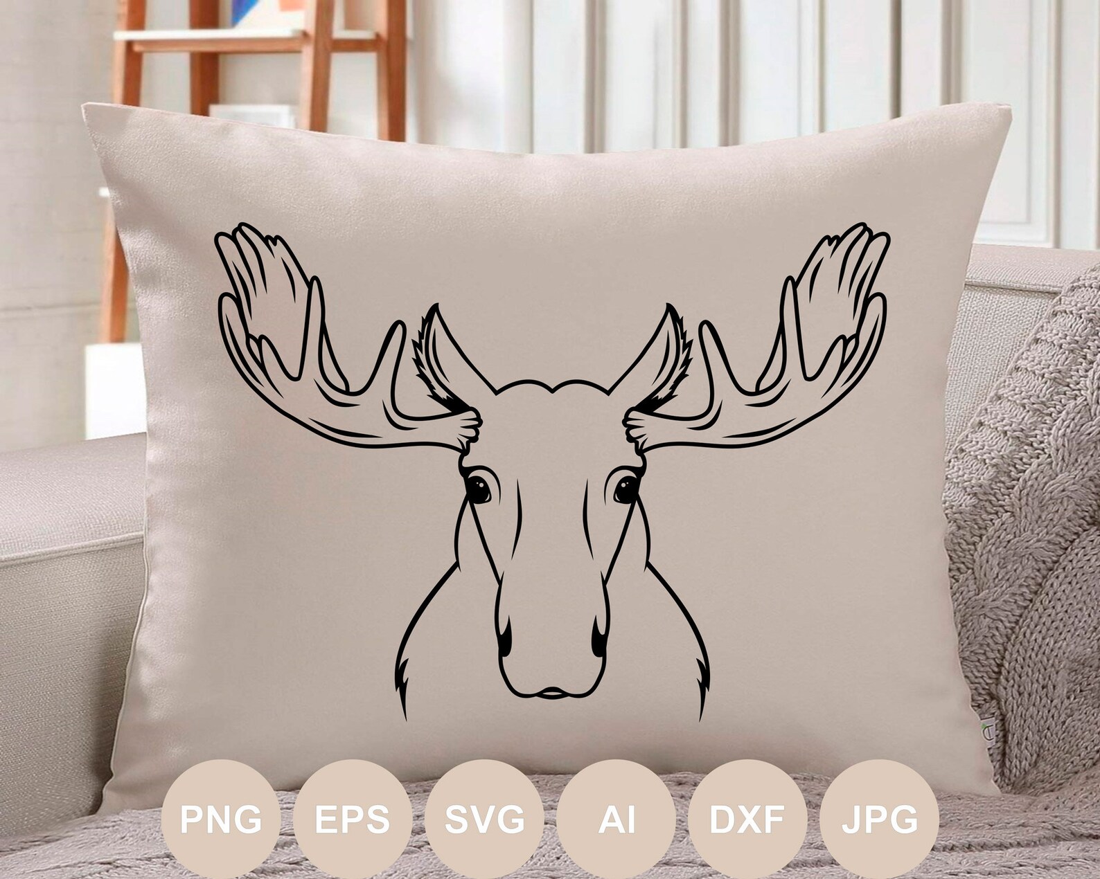 Moose Svg Moose Cur File Moose Face Svg Forest Animal Svg - Etsy