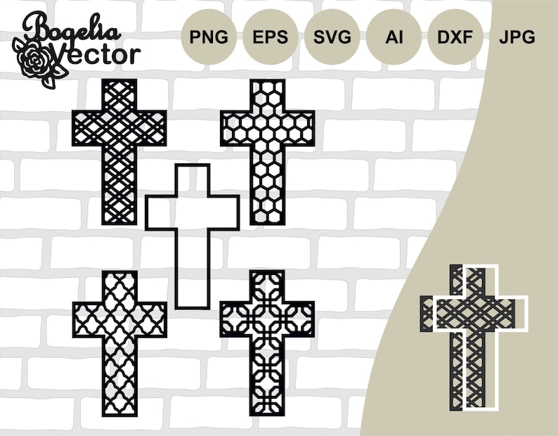 Cross Svg Cut Files Cross Layered Dxf Laser Cut Files - Etsy