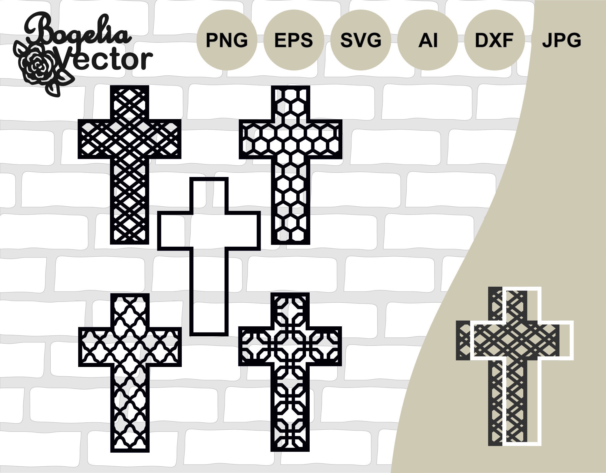 Cross Svg Cut Files Cross Layered Dxf Laser Cut Files - Etsy